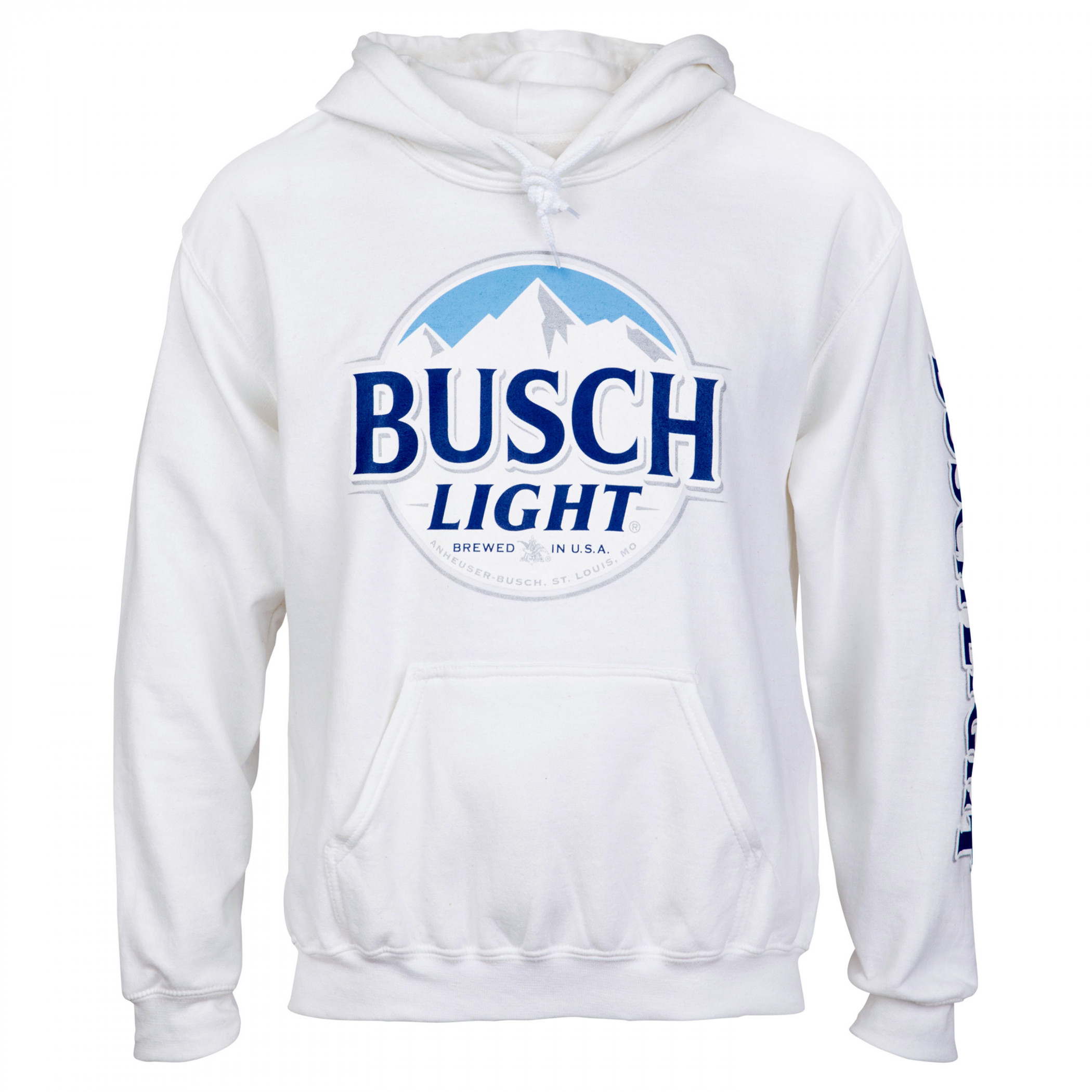 Busch Light Beer Logo White Colorway Hoodie | Brew-Shirts.com