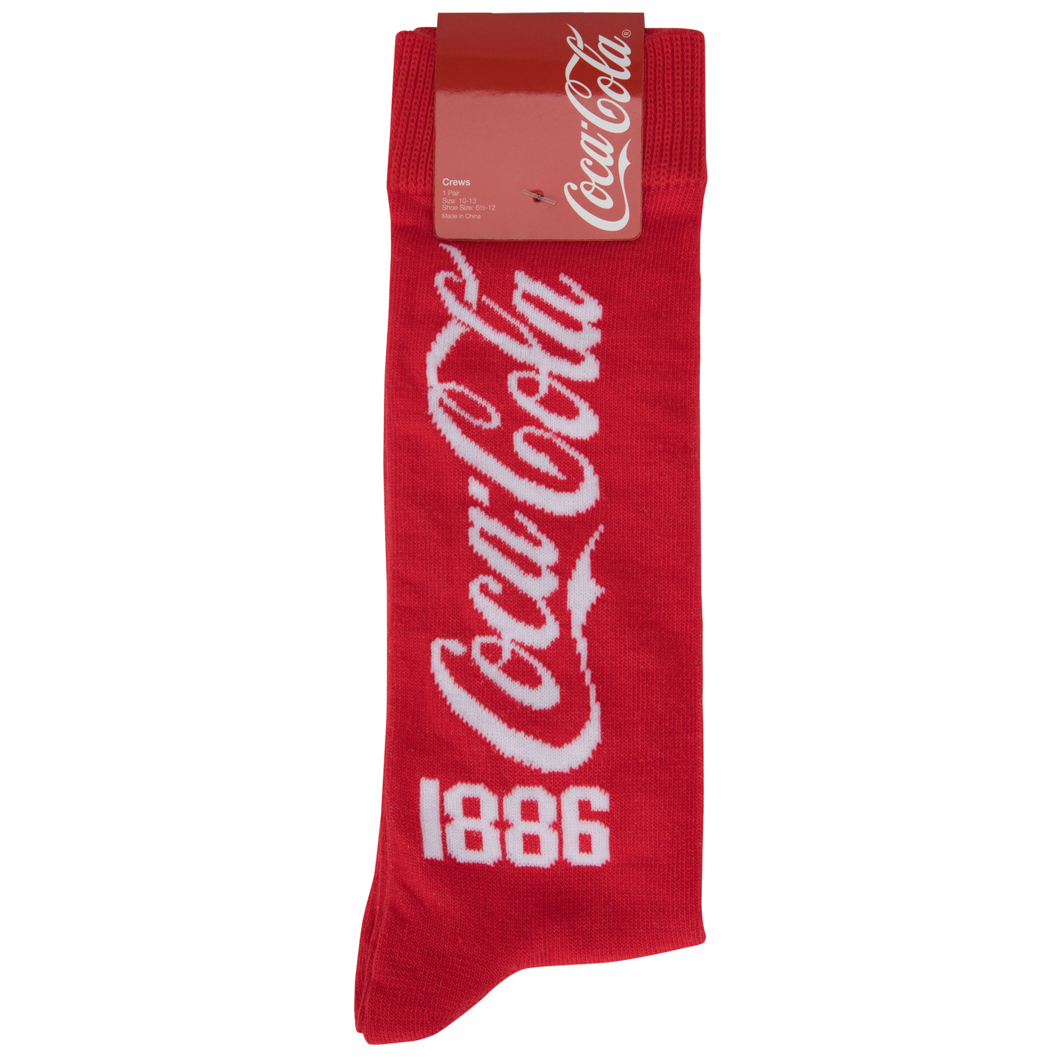Coca-Cola 1886 Logo Crew Socks | Brew-Shirts.com