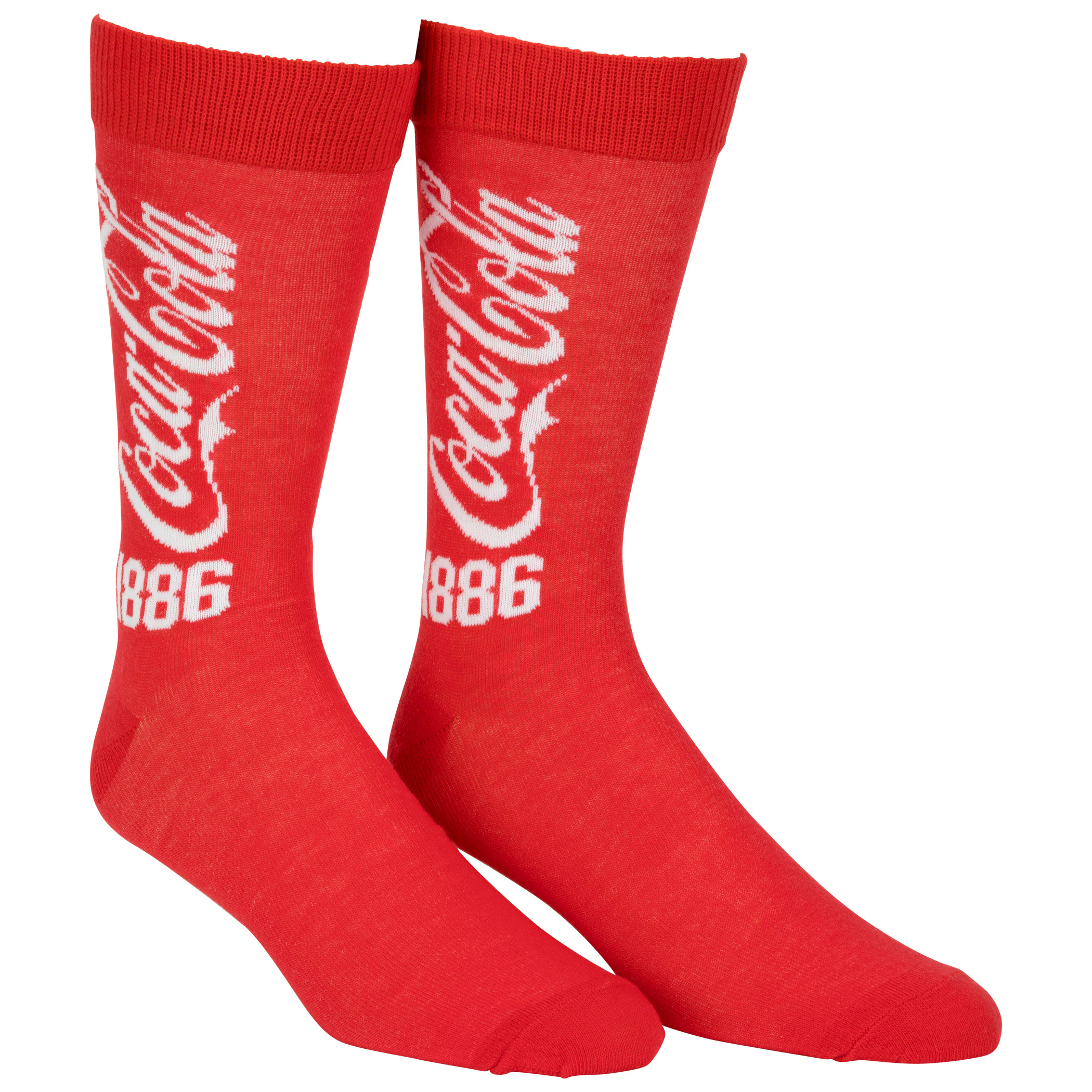 Coca-Cola 1886 Logo Crew Socks | Brew-Shirts.com