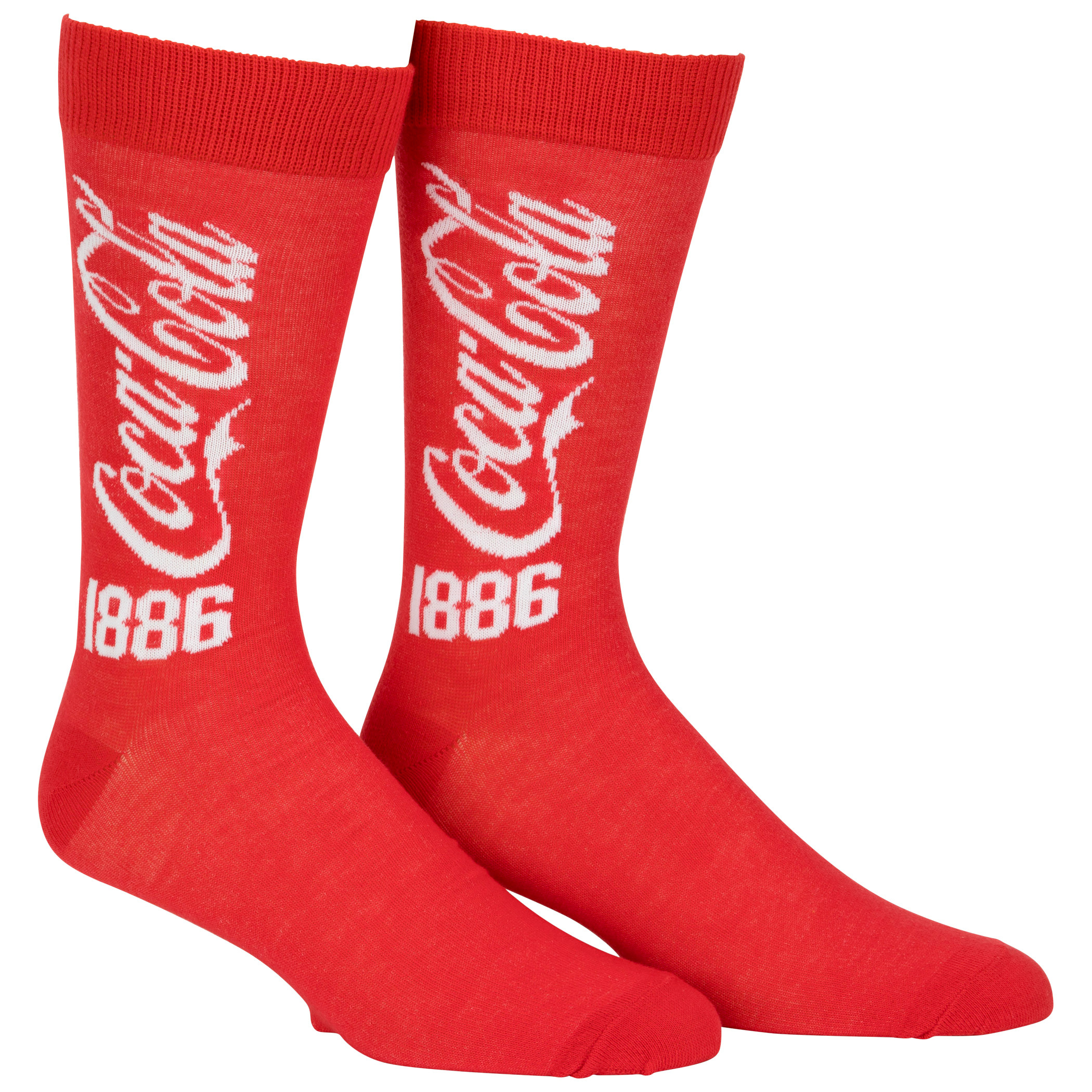 Coca-Cola 1886 Logo Crew Socks | Brew-Shirts.com