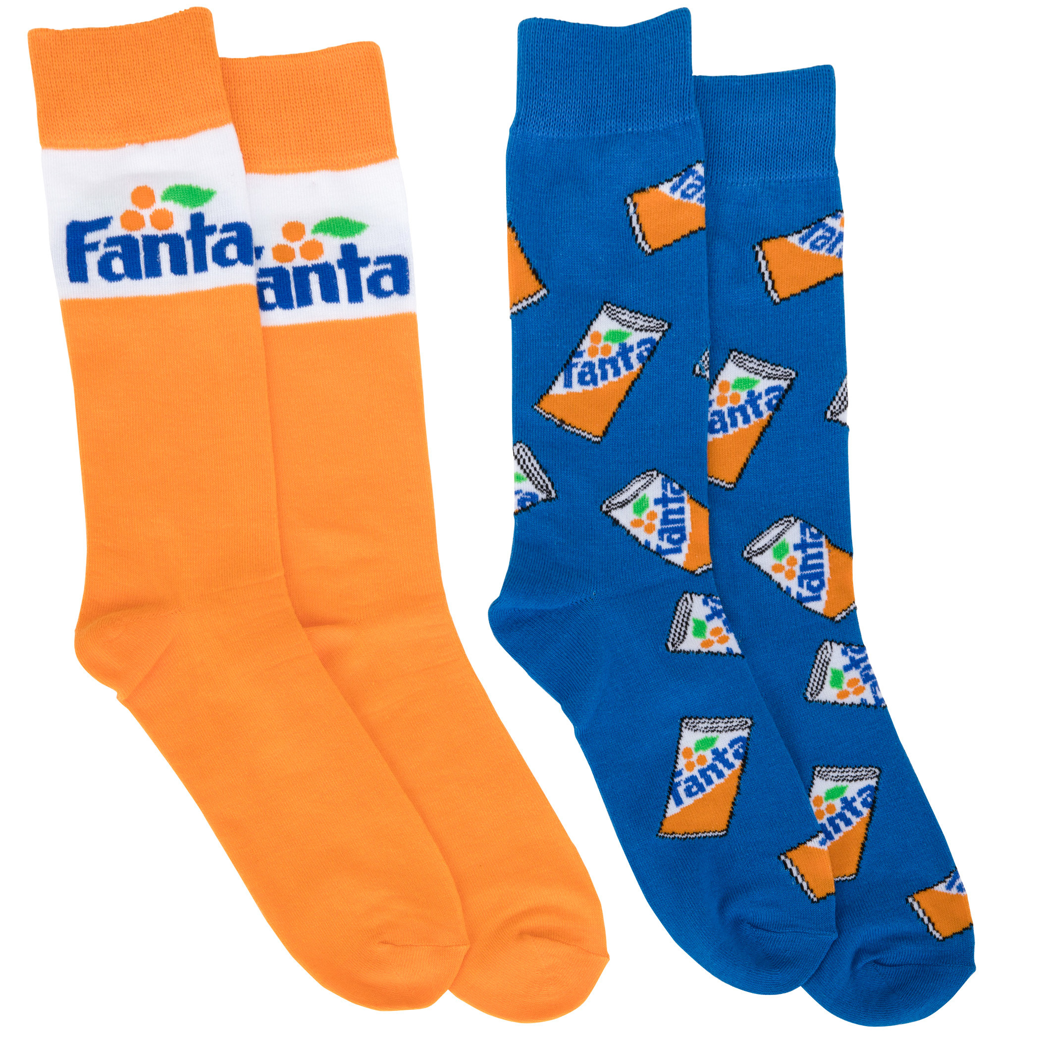 Fanta Logos Men's Crew Socks 2-Pack | Brew-Shirts.com