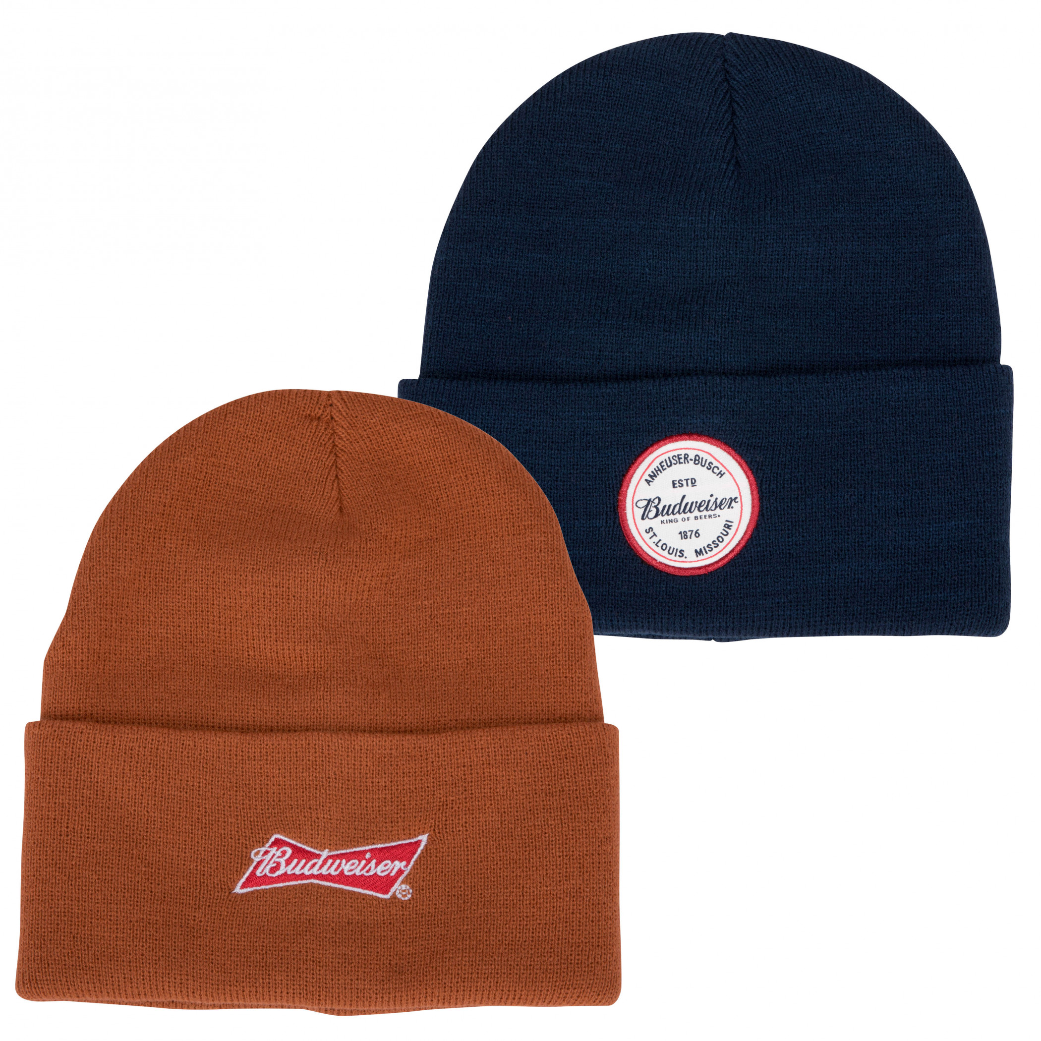 Budweiser Logo Beanies 2-Pack | Brew-Shirts.com
