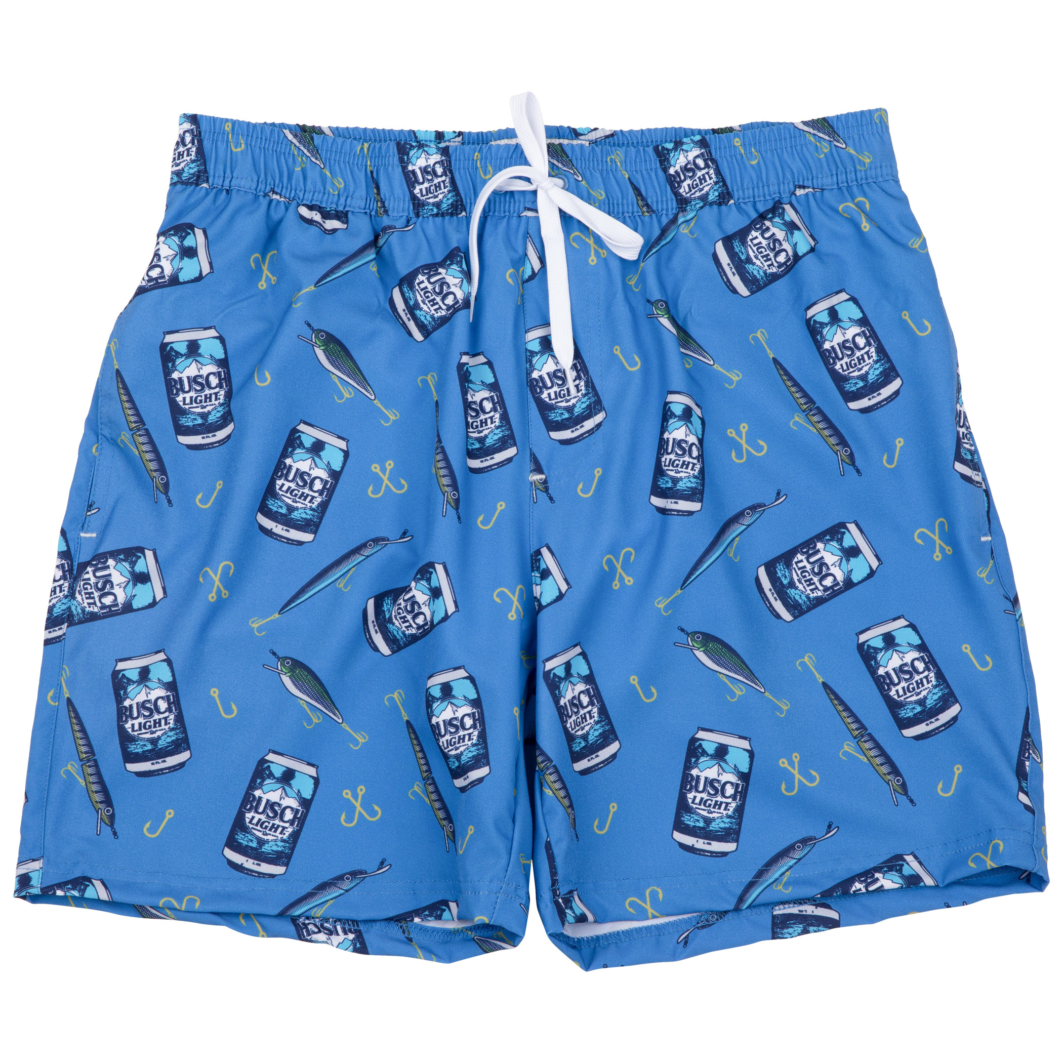 Busch Light Fishing Day Swim Board Shorts | Brew-Shirts.com