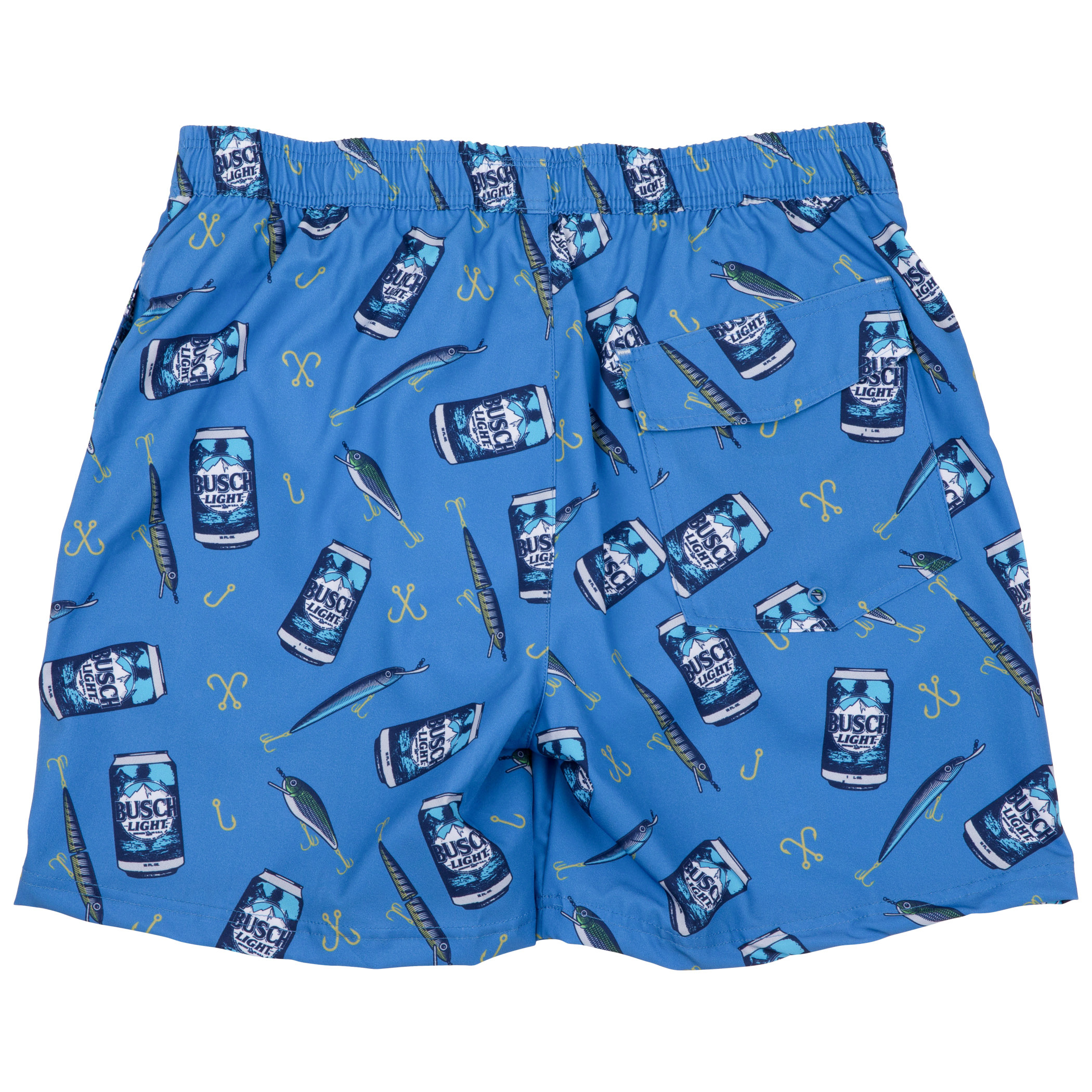 Busch Light Fishing Day Swim Board Shorts | Brew-Shirts.com