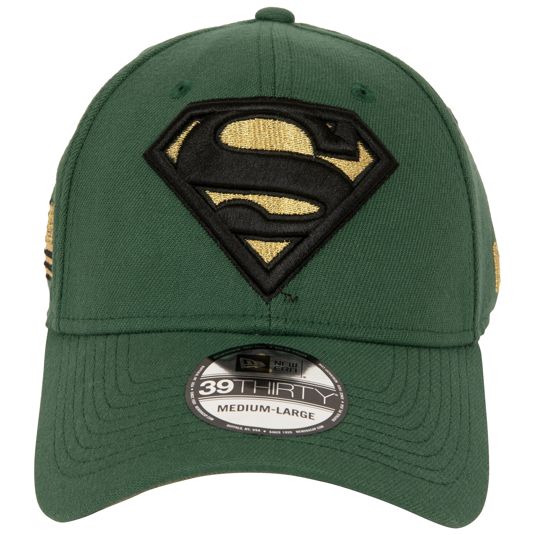 Superman Salute to Service New Era 39Thirty Fitted Hat Green | eBay