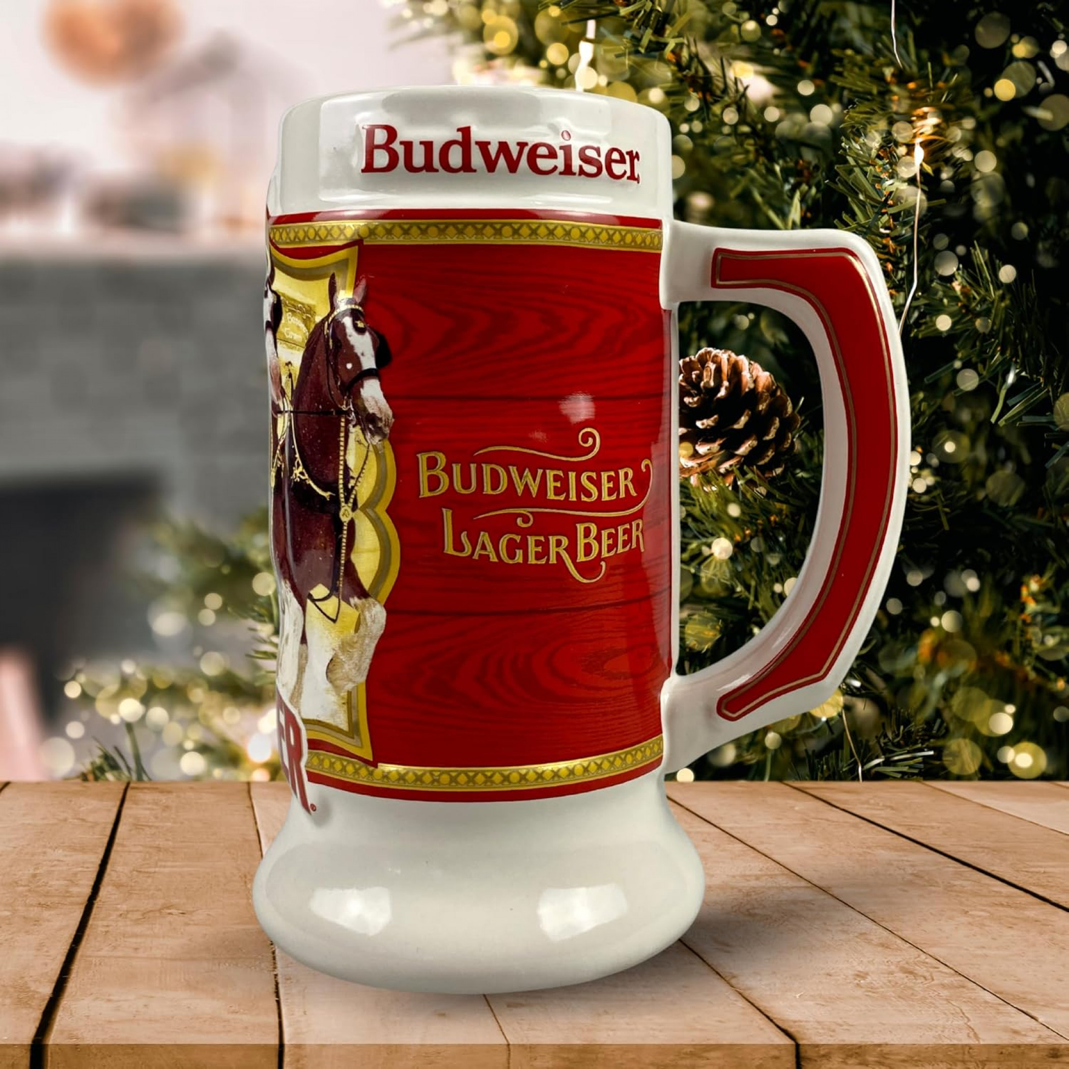 Budweiser Limited-Edition 2024 Holiday Stein | Brew-Shirts.com