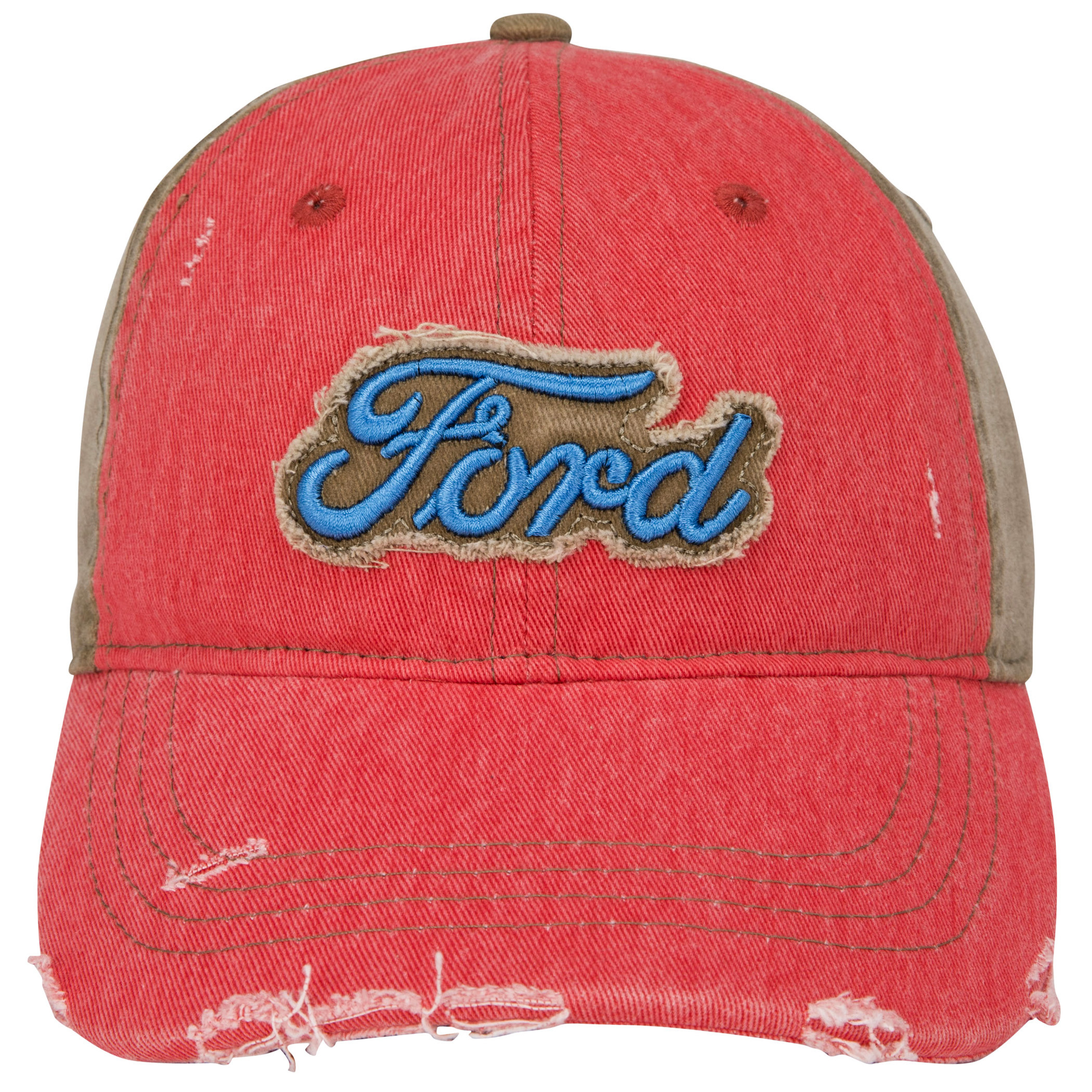 Ford Logo Distressed Cotton Twill Hat | Brew-Shirts.com