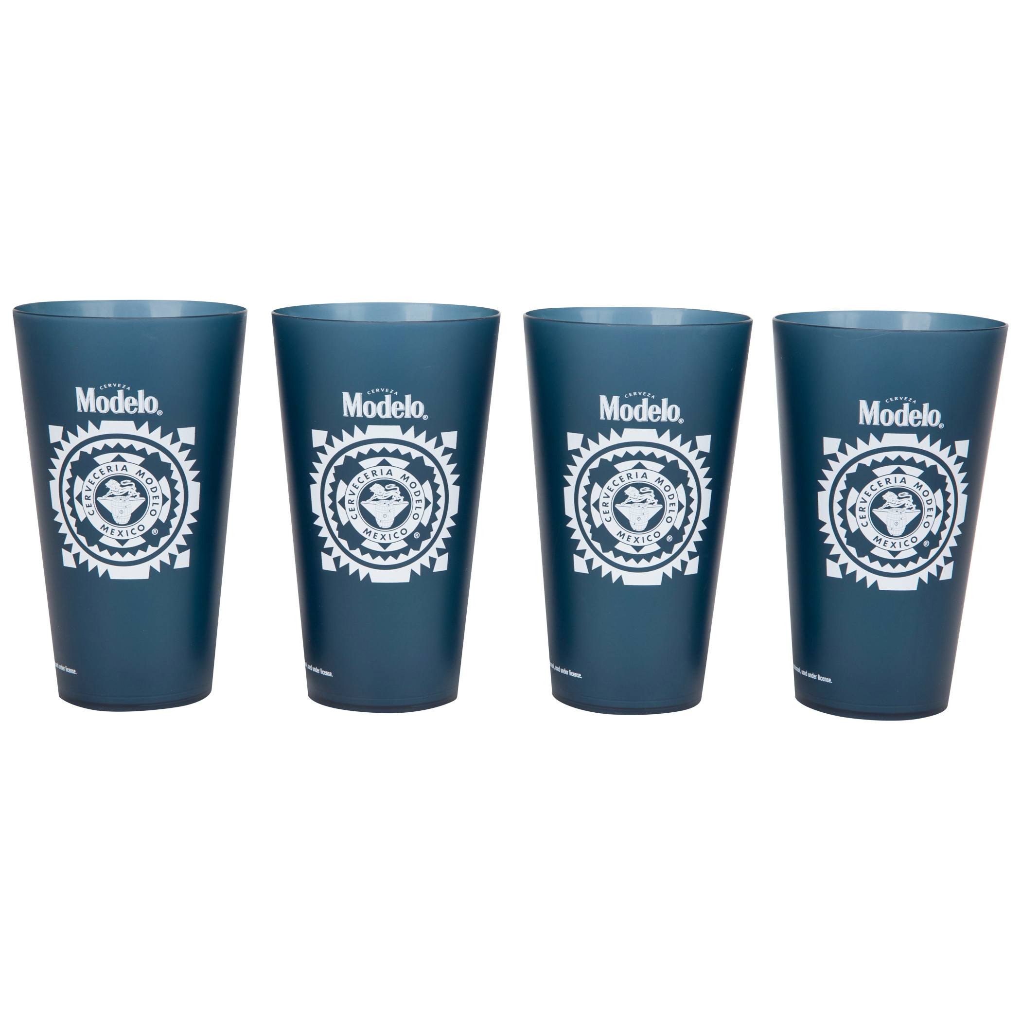 Modelo Cerveceria Mexico Logo 16 oz Plastic Pint Glass 4-Pack | Brew ...