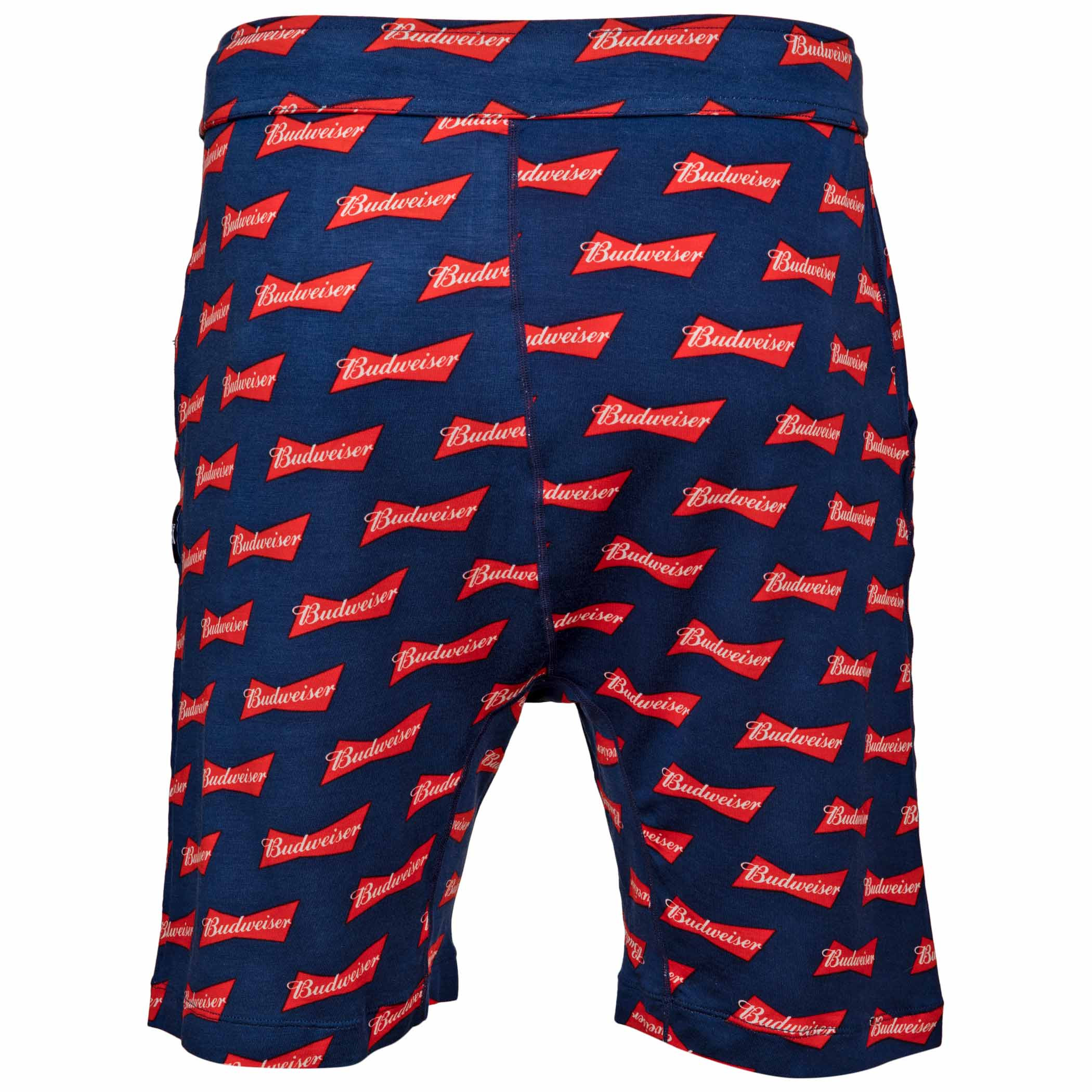 Budweiser Beer Bowtie Logo SAXX Sleep Shorts | Brew-Shirts.com