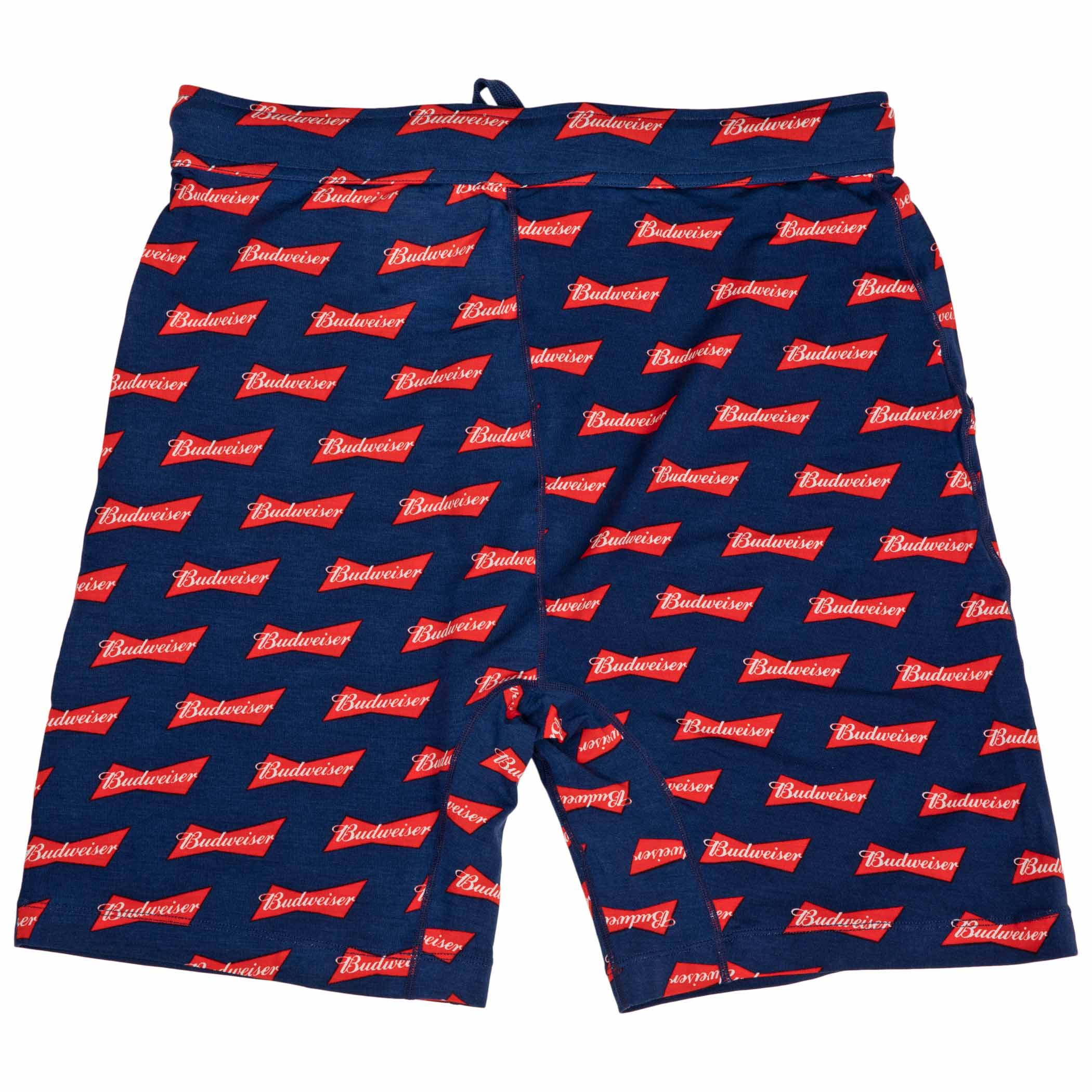 Budweiser Beer Bowtie Logo SAXX Sleep Shorts | Brew-Shirts.com