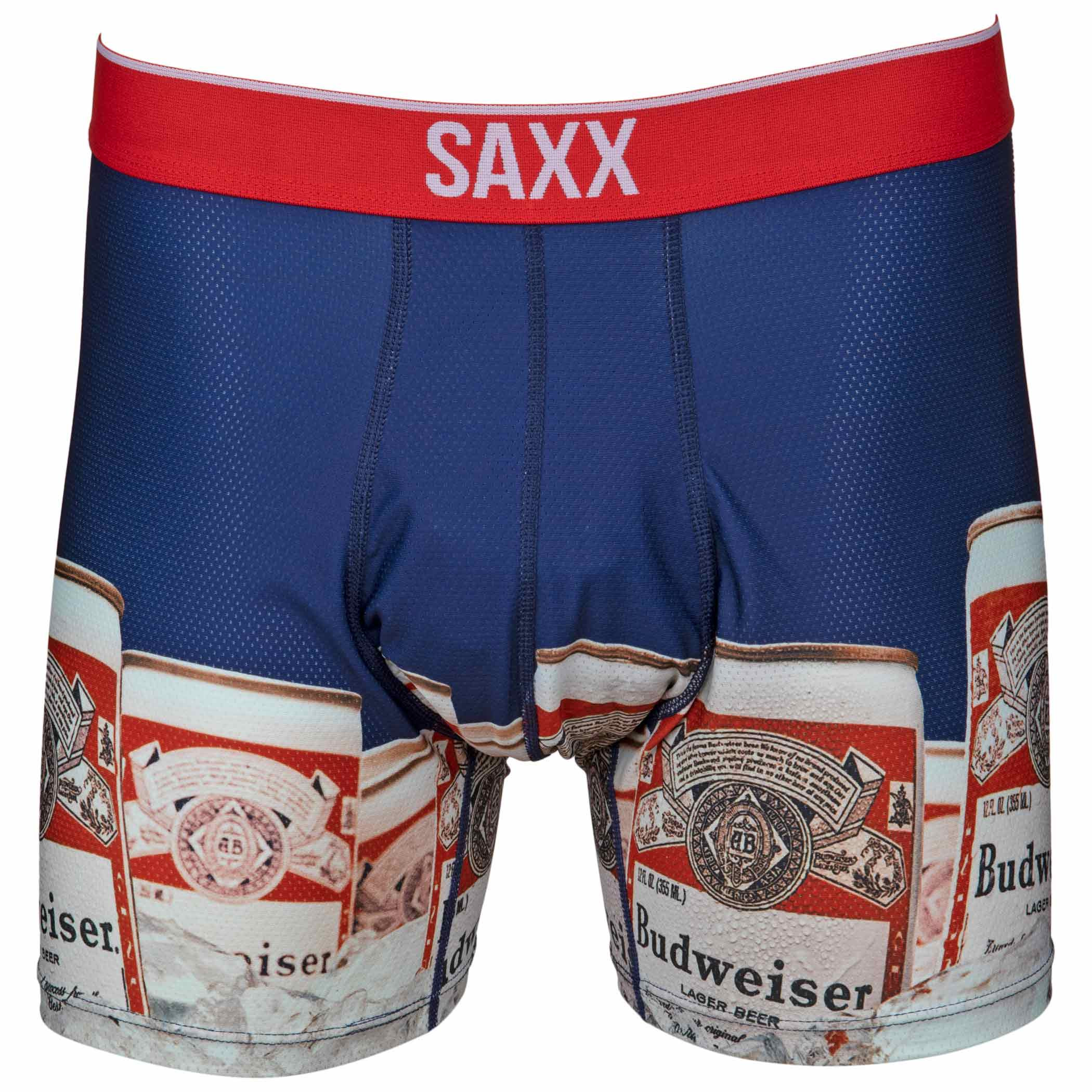 Budweiser Beer Cans Ice Chest SAXX Men's Boxer Briefs | Brew-Shirts.com