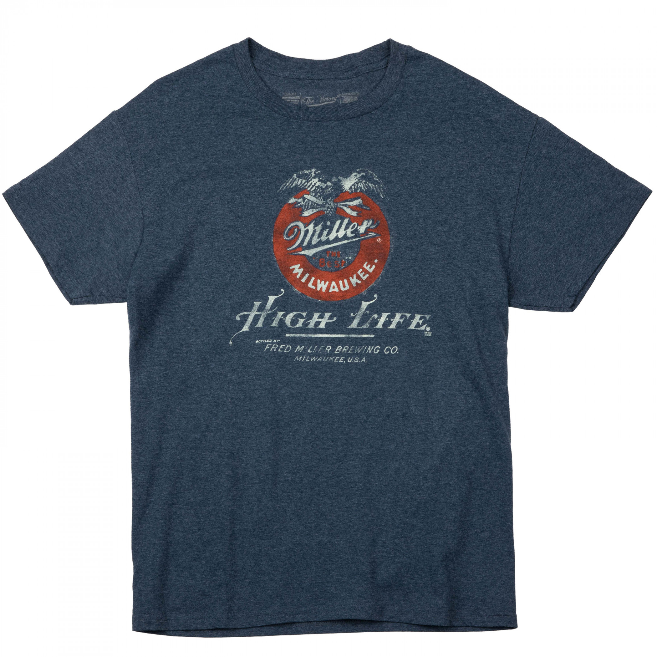 Miller High Life Fred Miller Brewing CO. Distressed Logo T-Shirt | Brew ...