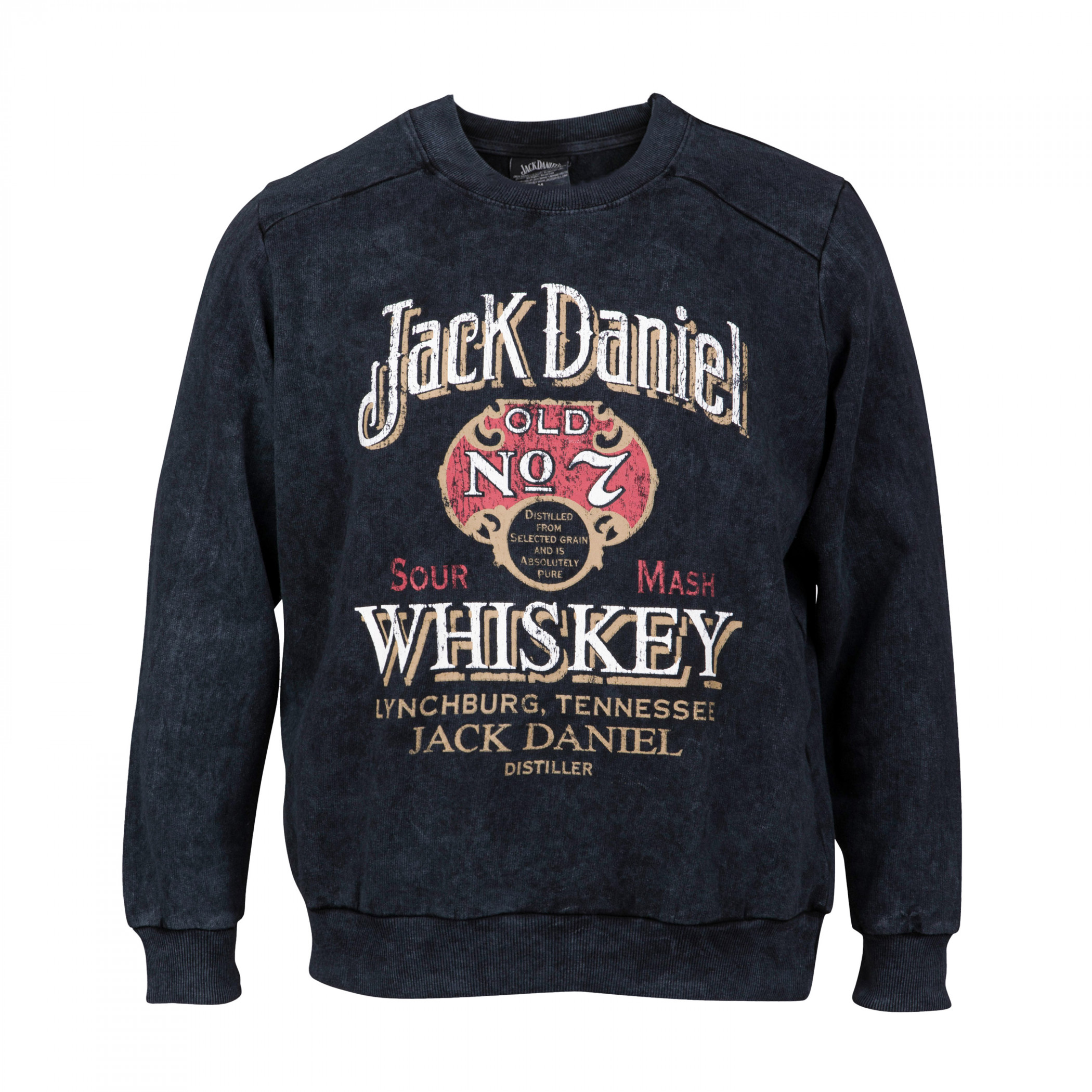 Jack Daniel's No. 7 Whiskey Women's Mineral Wash Crew Neck Fleece ...