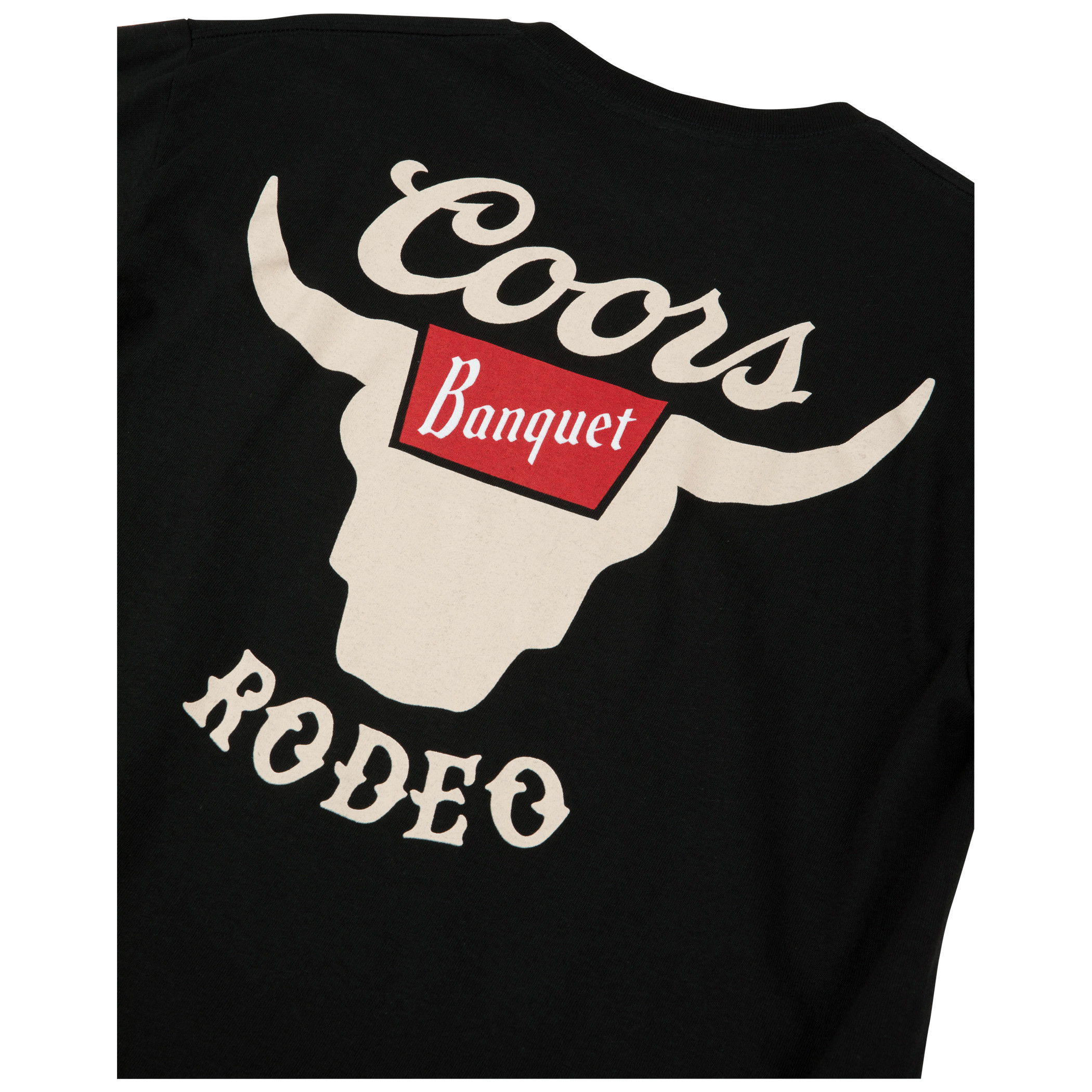 Coors Banquet Rodeo Horns Logo Front and Back Print Long Sleeve Shirt ...