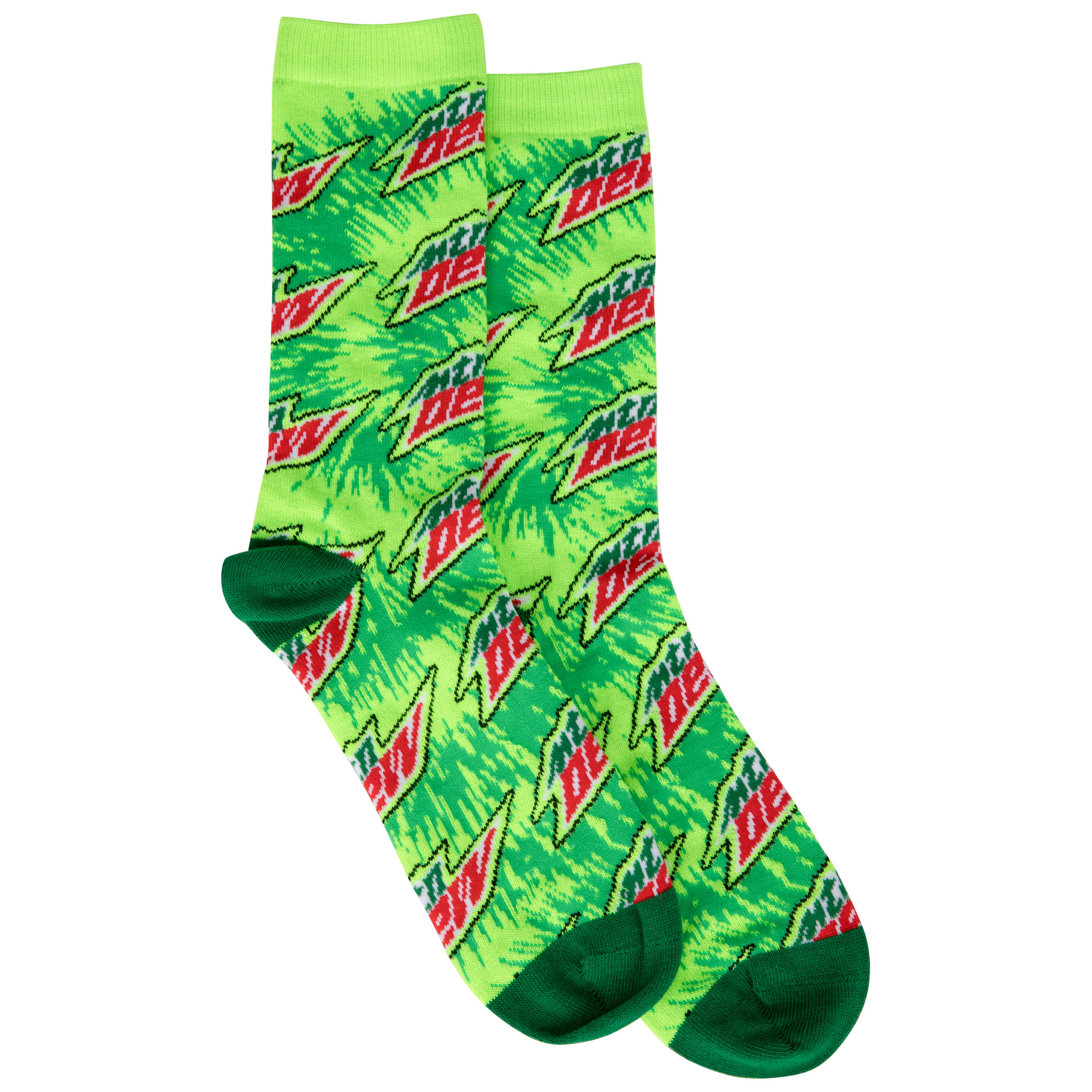 Mountain Dew Core Logo Crew Socks | Brew-Shirts.com