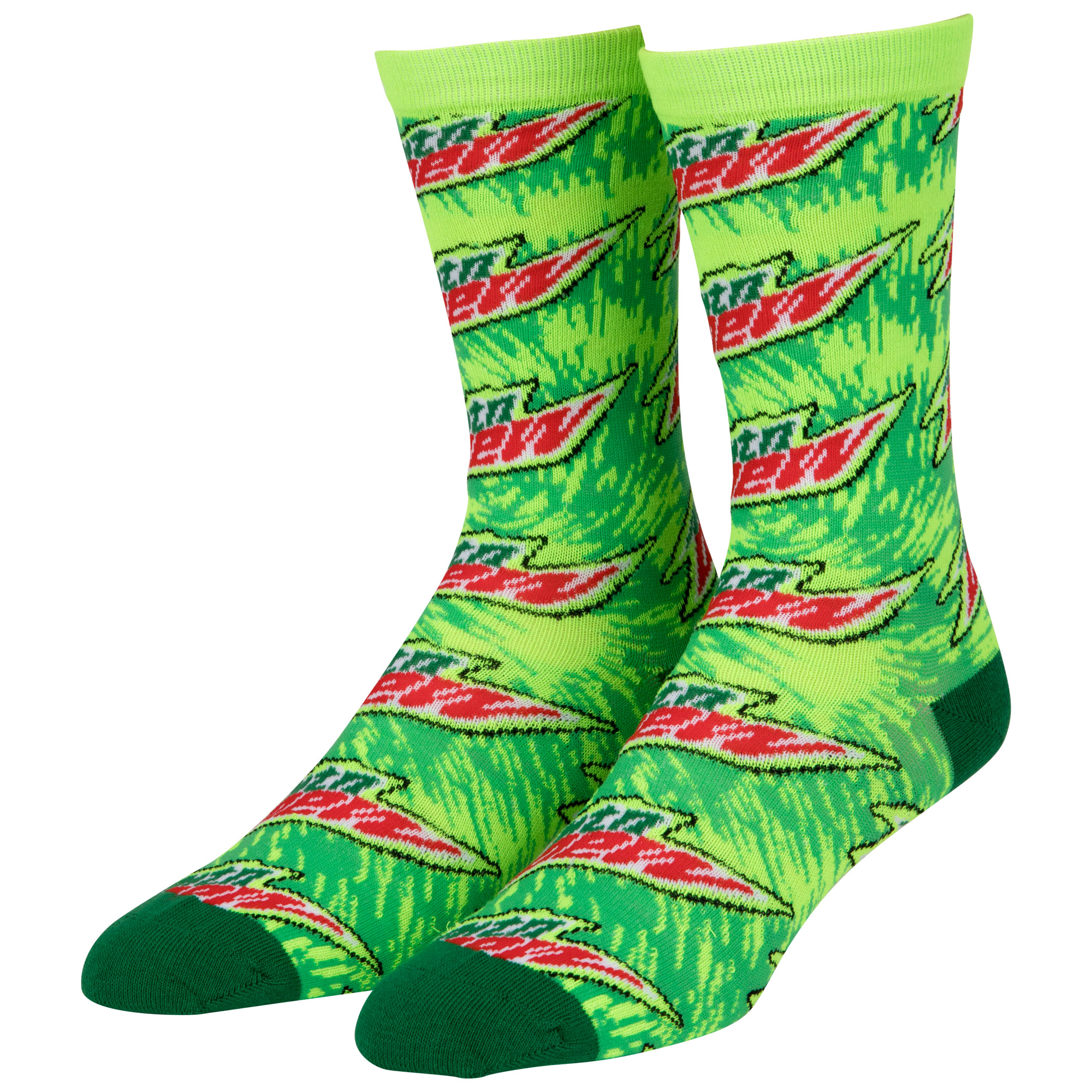 Mountain Dew Core Logo Crew Socks | Brew-Shirts.com