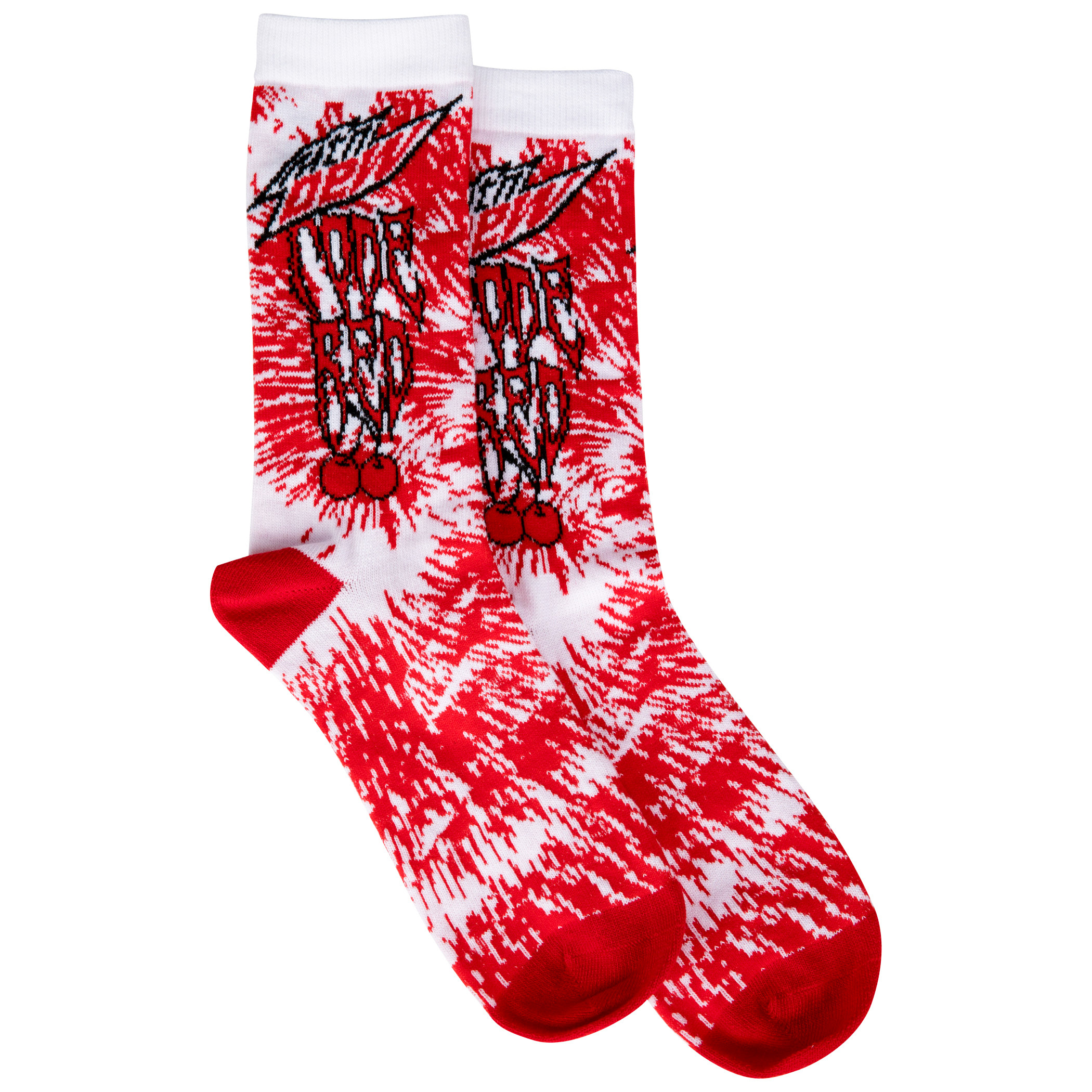 Mountain Dew Code Red Logo Crew Socks | Brew-Shirts.com