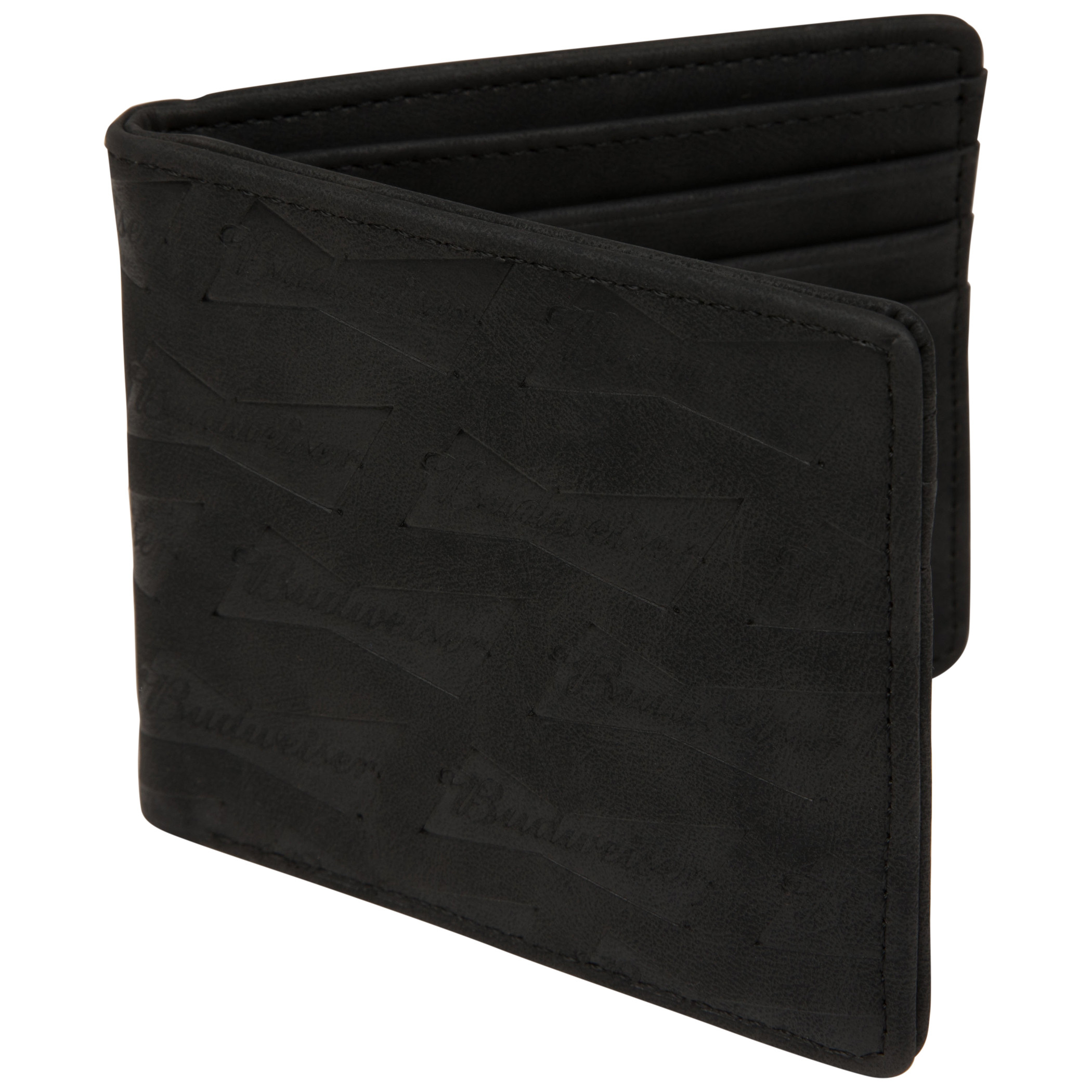 Budweiser Black Bifold Wallet AOP Bowtie Deboss with ID Window | Brew ...