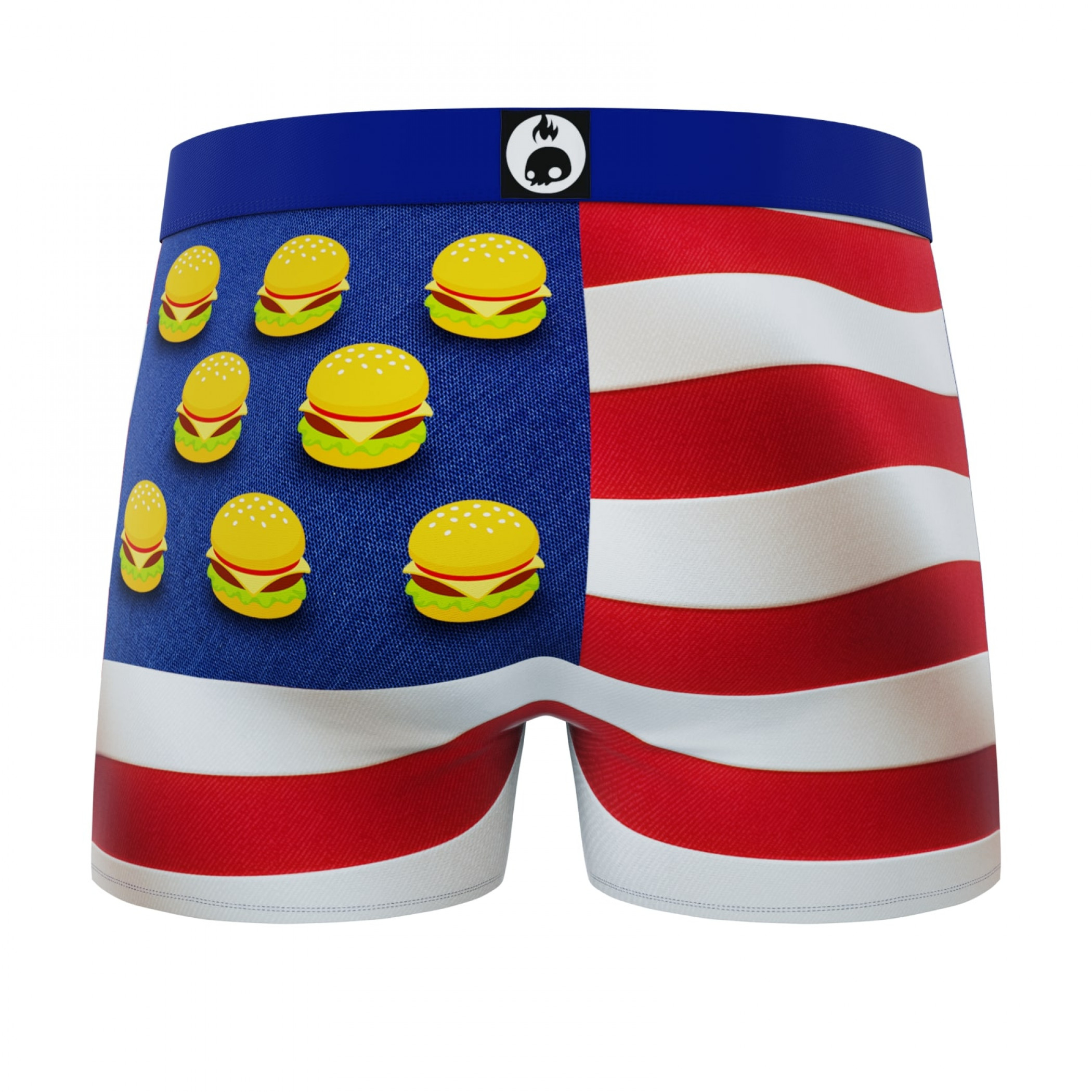 Crazy Boxer United States of Burgers Men's Boxer Briefs | Brew-Shirts.com